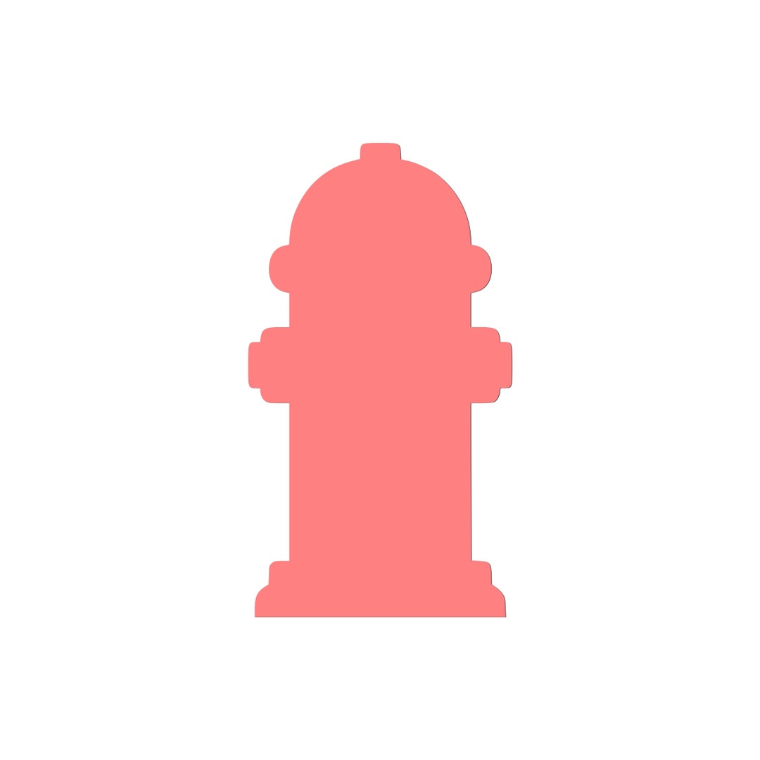 Fire Hydrant Die Cuts - 24pc Set - Choose Your Size & Color - Bulletin ...