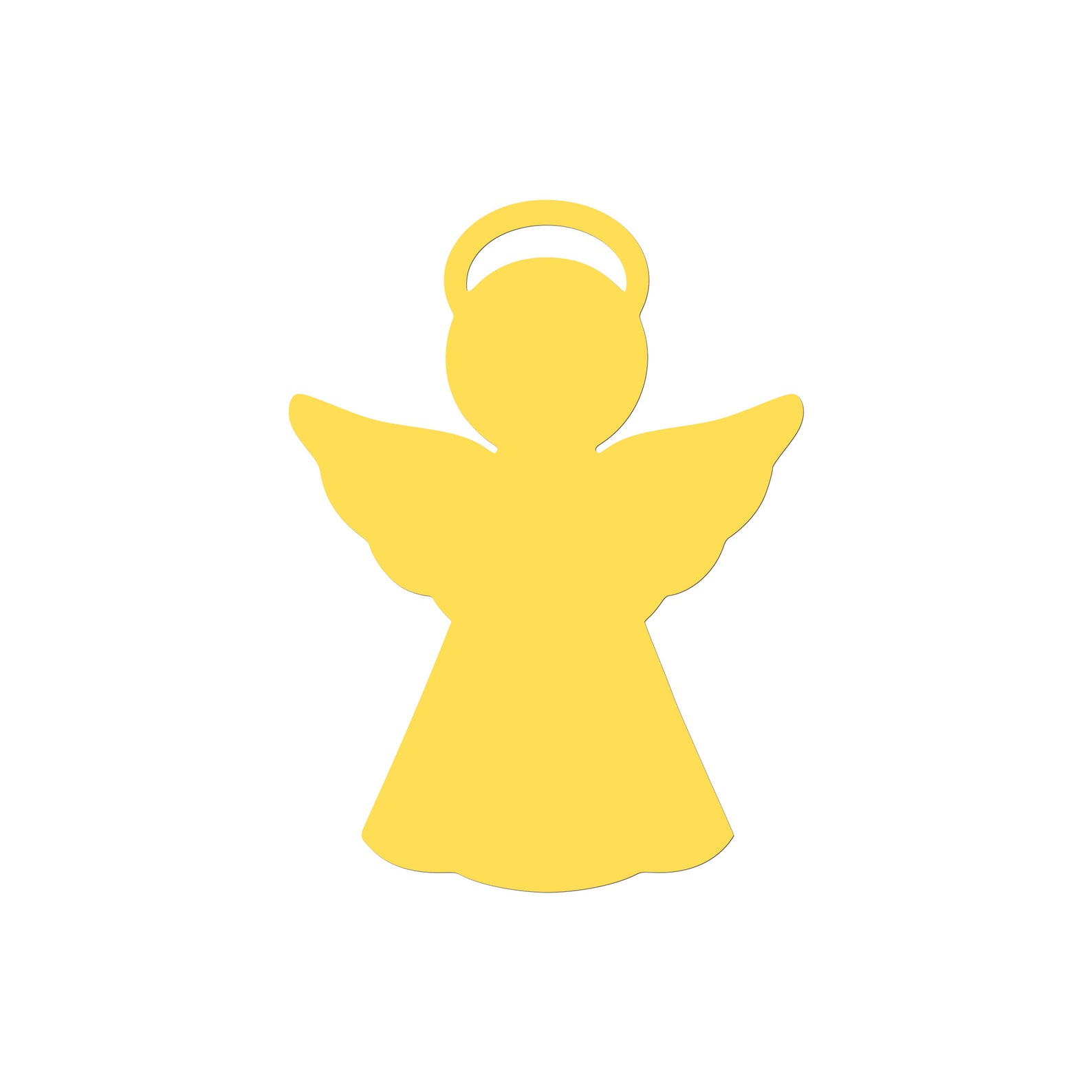 Angel Die Cuts Choose Your Size & Color Holiday - Etsy