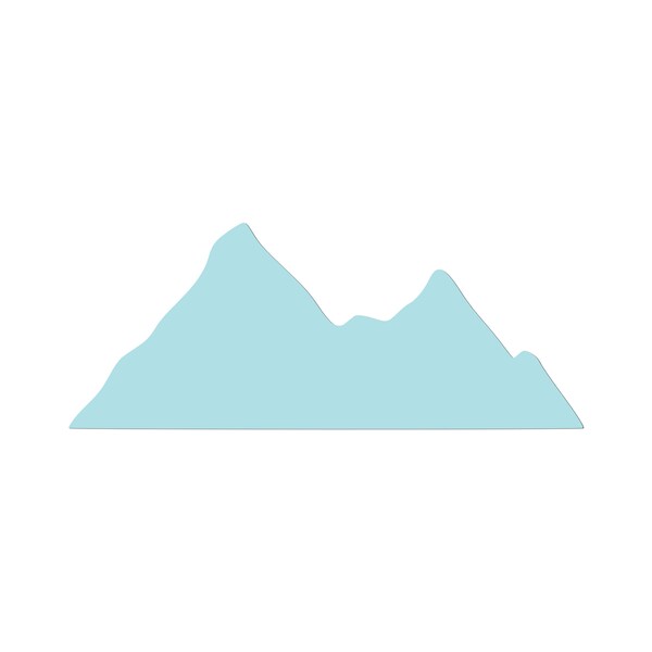 Mountain Cut Out - Etsy