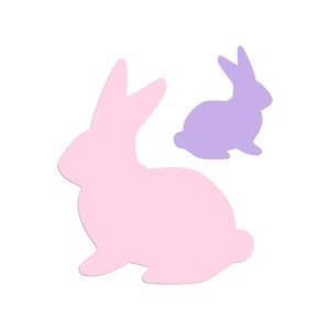 Bunny Die Cuts - Choose Your Size & Color - Bulletin Boards - Paper ...
