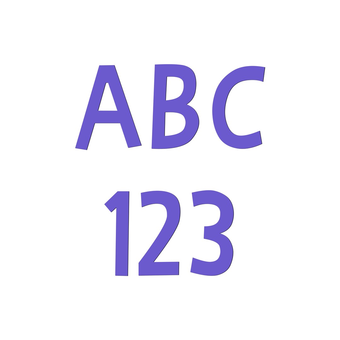 Letter Die Cut Shapes Choose Your Size & Color Bulletin Boards Paper ...