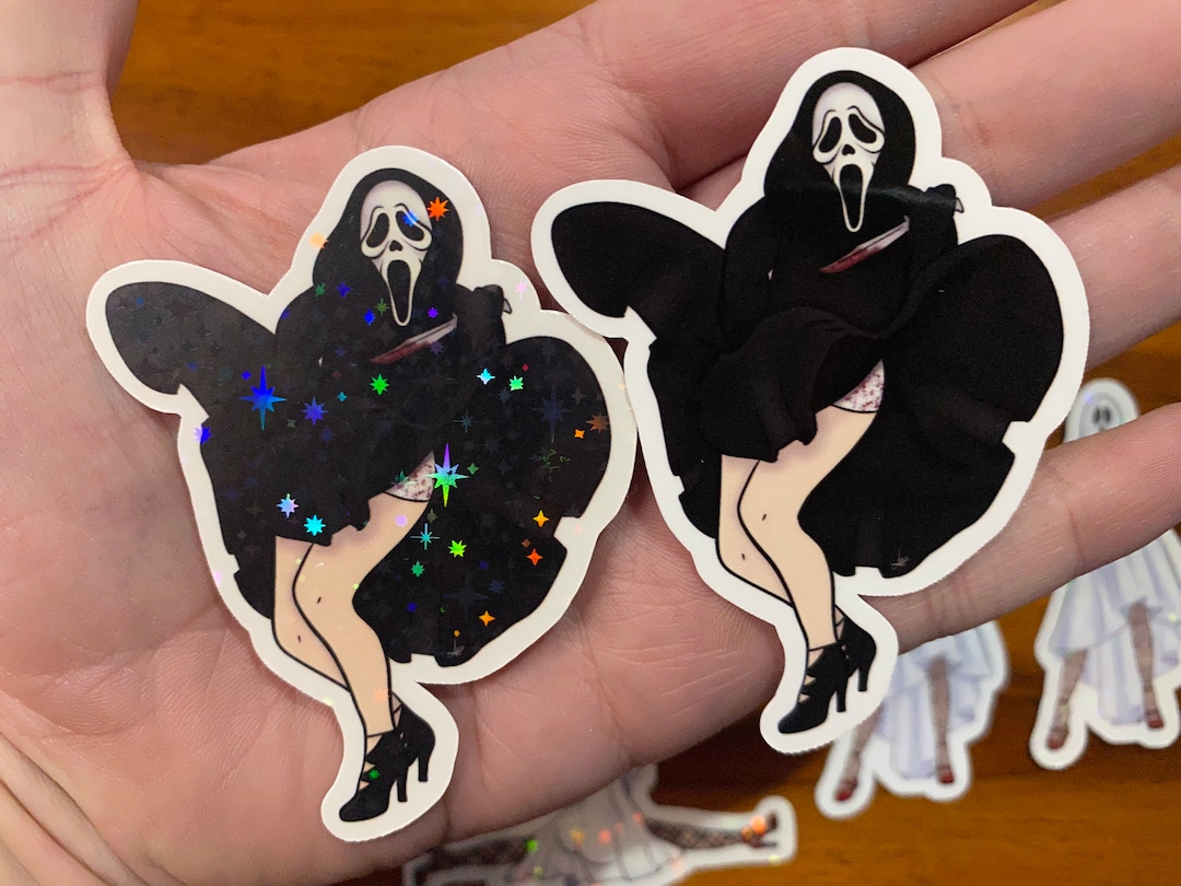 Ghost Sticker, Halloween, Ghost Face , Sticker Gift, Gamer, Laptop ...