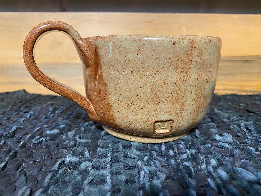 Light Rust Rounded Pottery Coffee Mug - Etsy