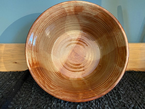 Light Rust Pottery Bowl - Etsy
