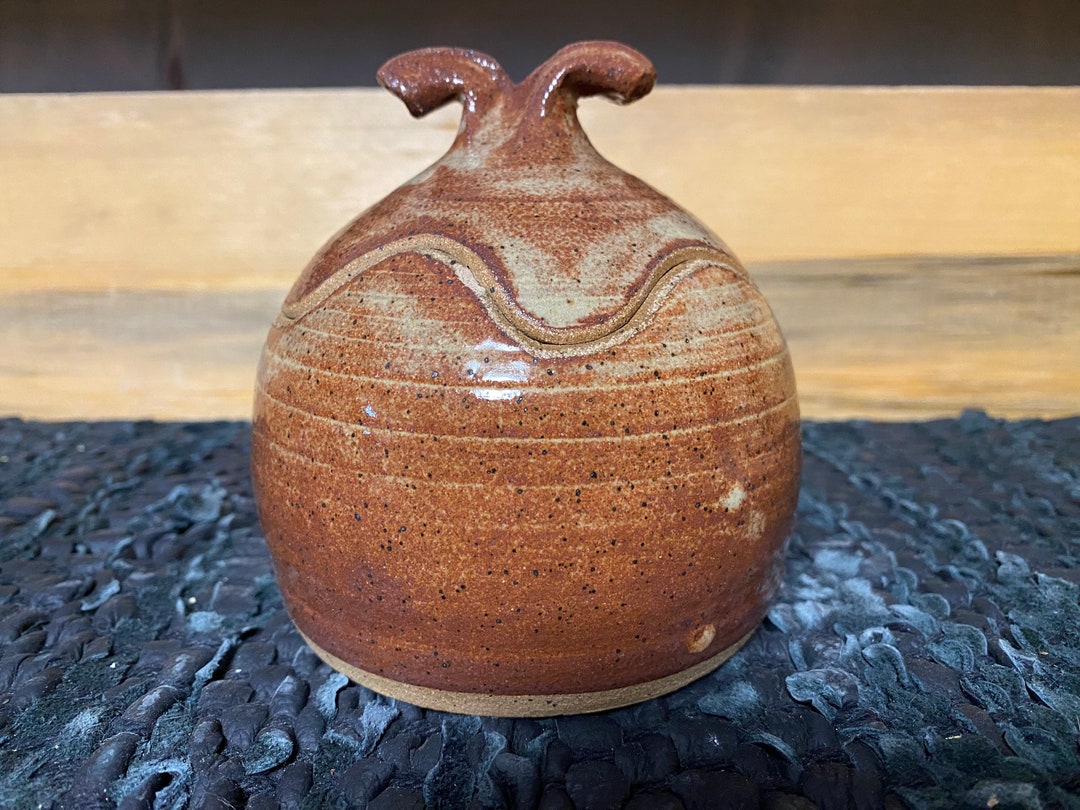 Light Rust Pottery Puzzle Box - Etsy