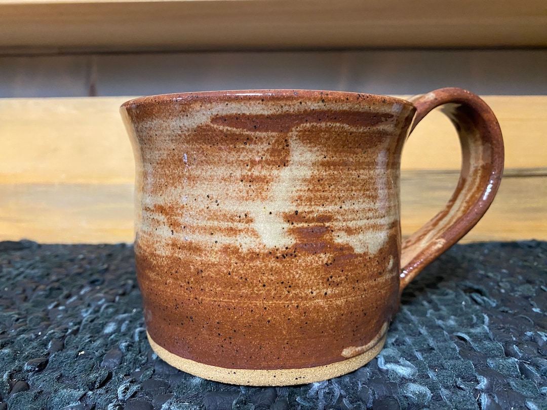 Light Rust Pottery Coffee Mug - Etsy