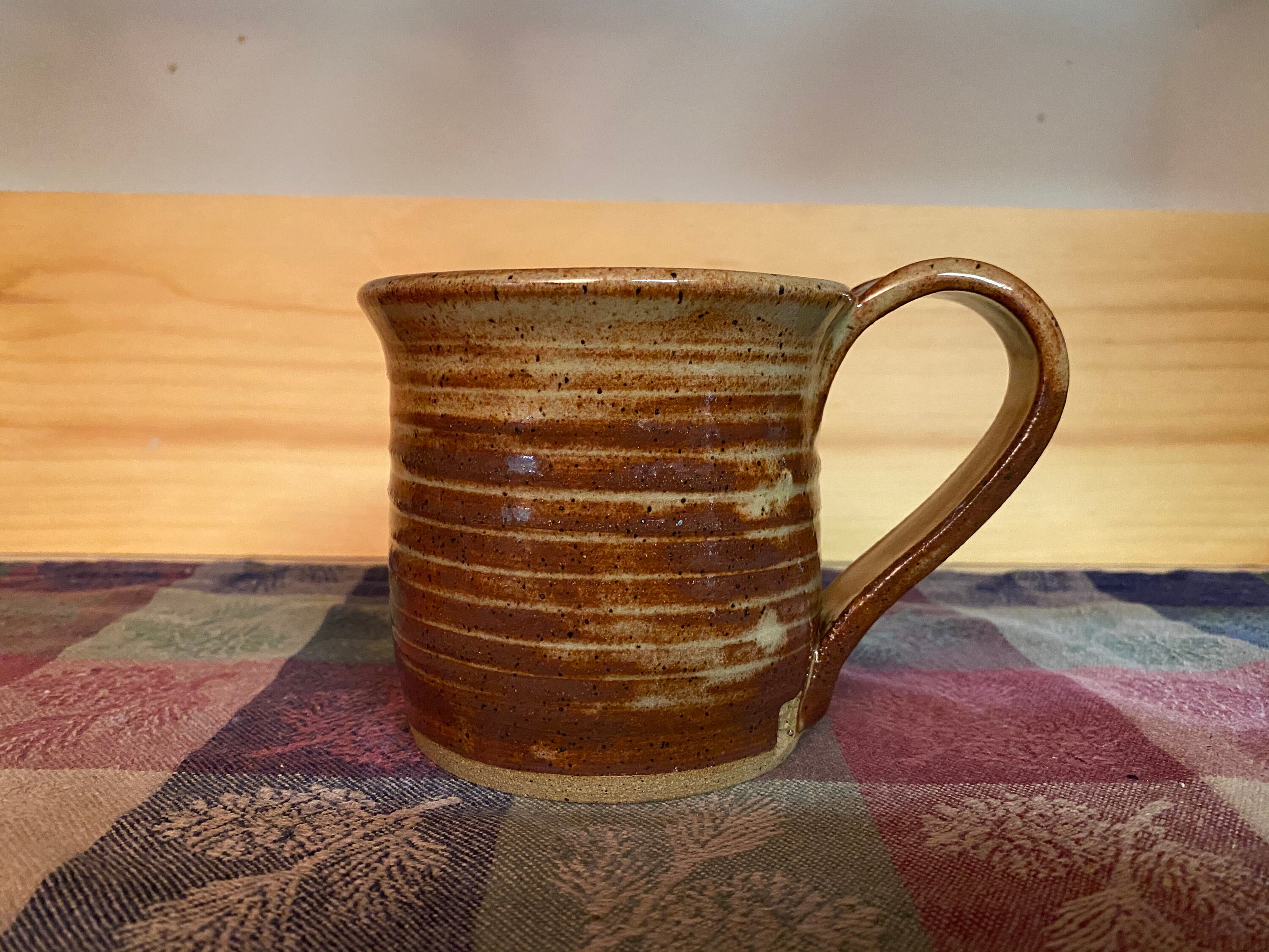 Light Rust pottery coffee mug | Etsy