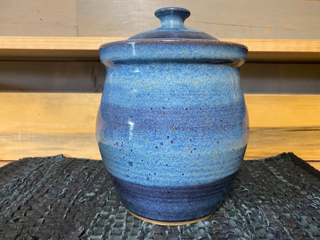 Floating Blue Pottery Jar - Etsy