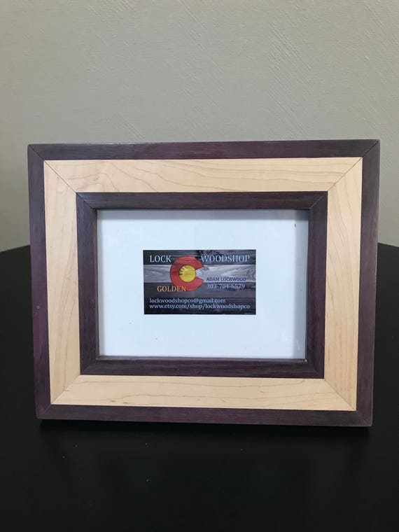 Set of Two Maple & Purpleheart Solid Wood Frame Multiple Sizes - Etsy
