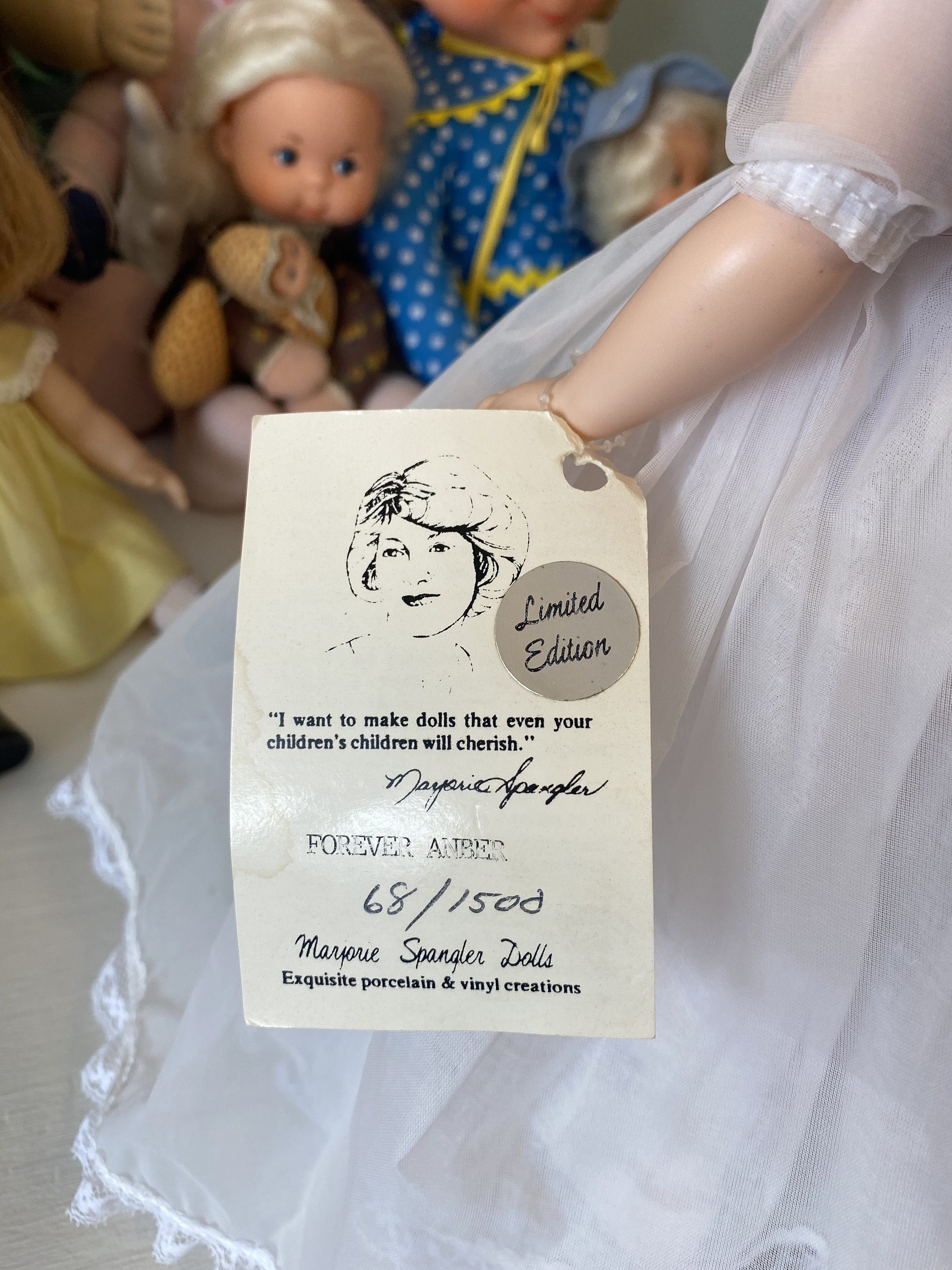 Marjorie Spangler "forever Anber" Numbered Doll 15", Vintage Nursery Décor - Etsy
