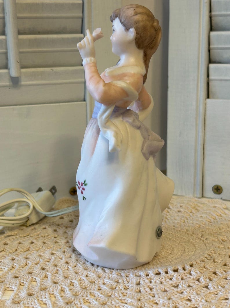 Delicate Ceramic Pretty Girl Night Light, Tilson Japan, Vintage Nursery ...
