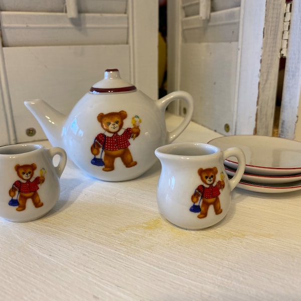 Bear Tea Set - Etsy