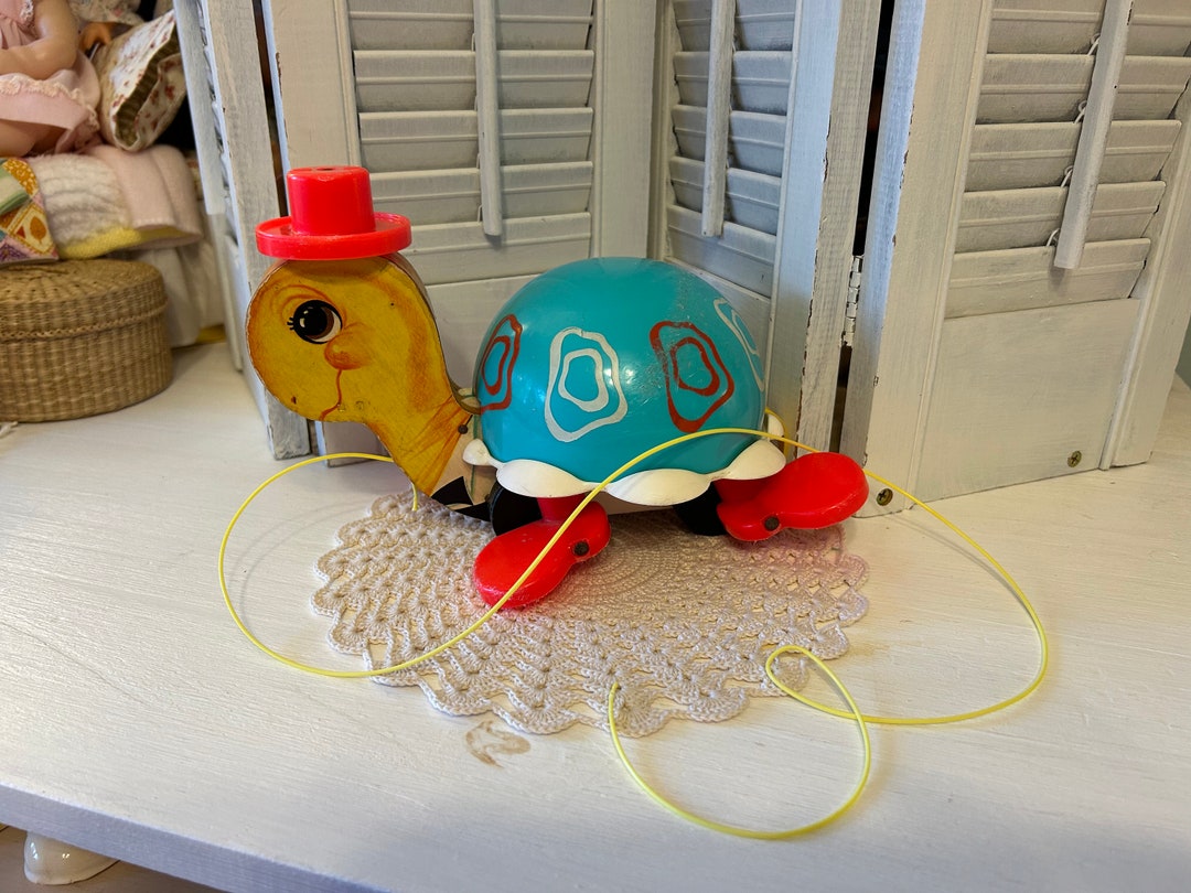Fisher Price Tippy Toe Pull Toy 1962, Vintage Nursery Décor - Etsy