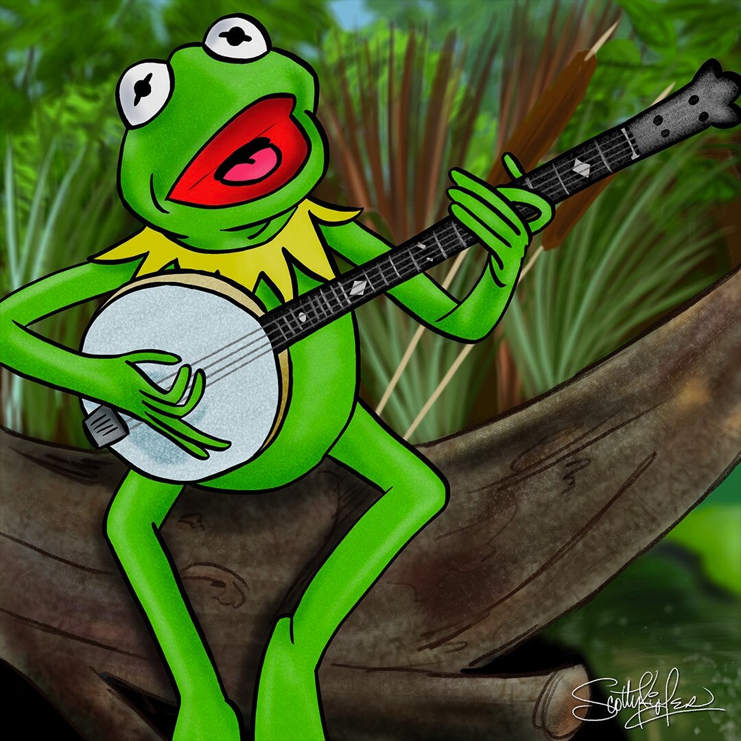 Kermit Playing Banjo
