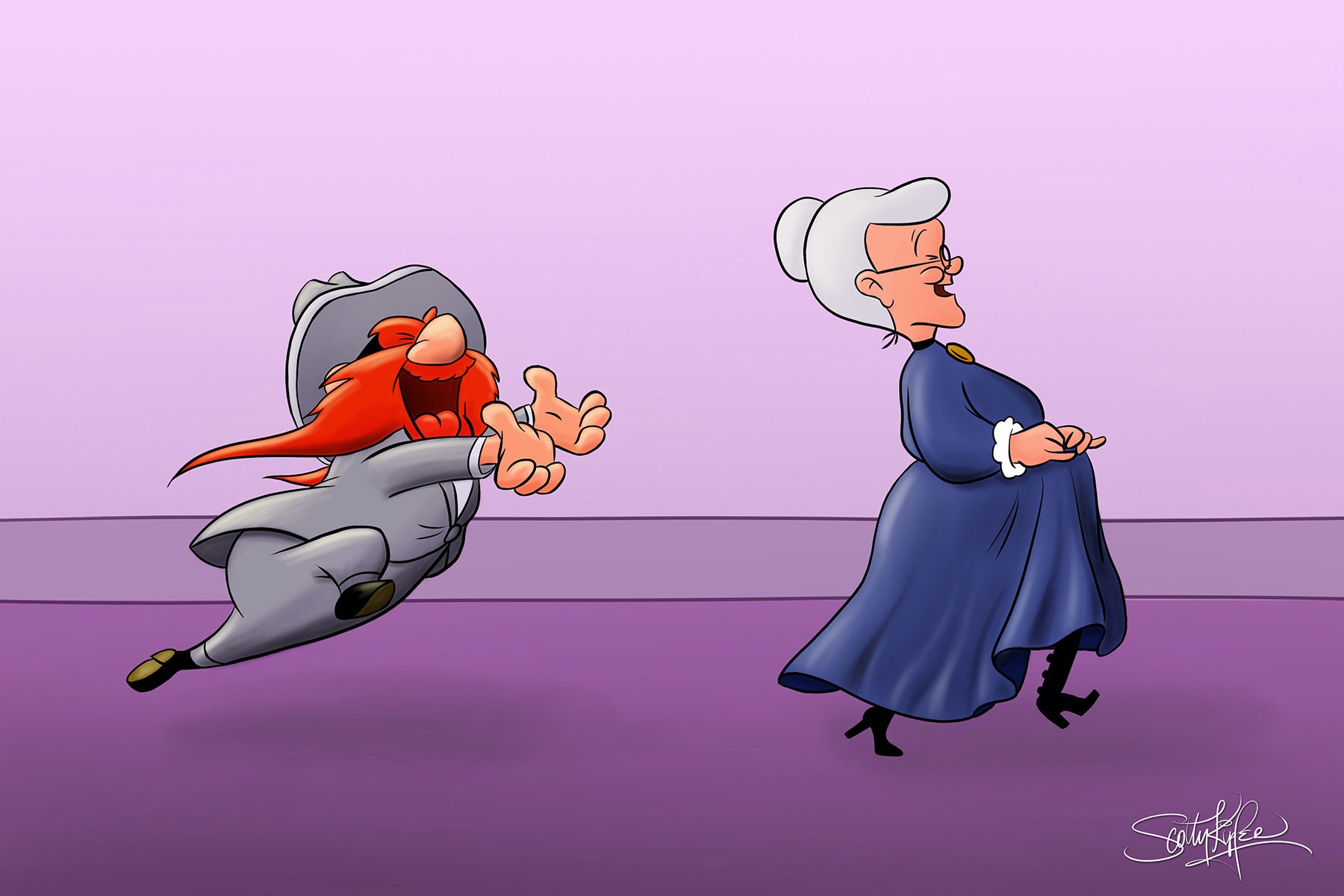 Yosemite Sam & Granny - Etsy