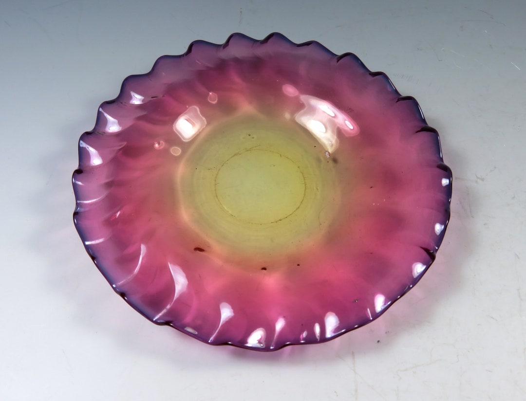 Antique Alexandrite Glass Dish by Thomas Webb & Sons - Etsy