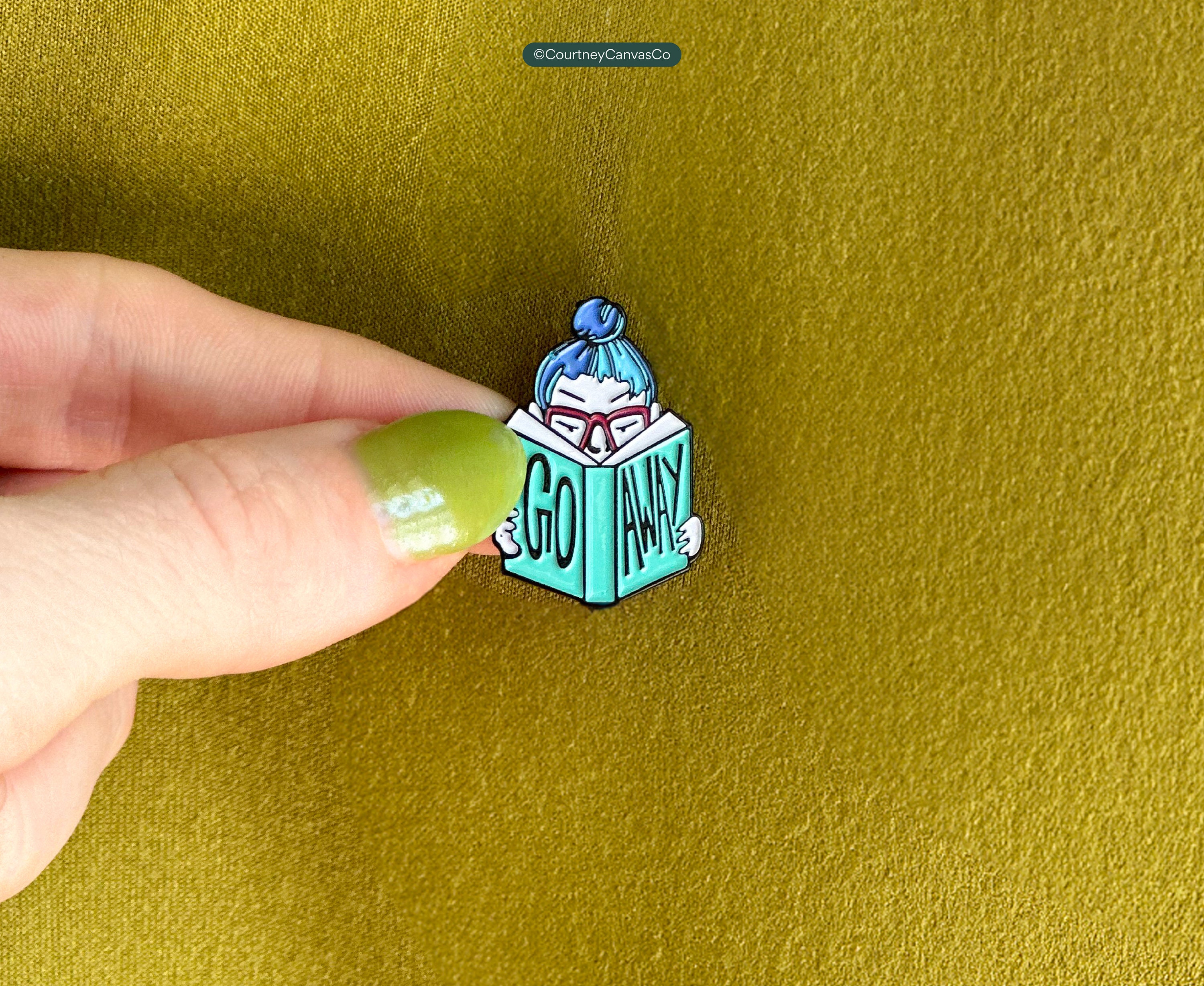 Go Away Book Enamel Pin Cute Go Away Pin Enamel Pin Birthday Gift for ...