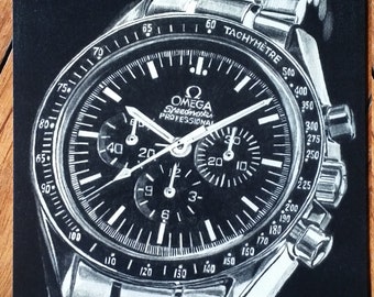 Omega Speedmaster Drawing - Etsy