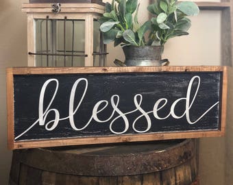 Blessed sign | Etsy