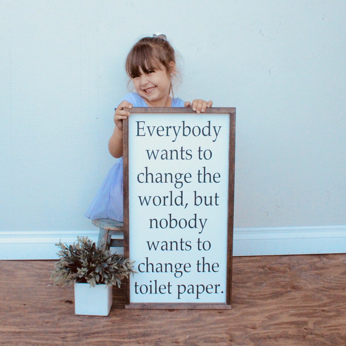 Bathroom Sign Funny Bathroom Decor Changing Toilet Paper - Etsy