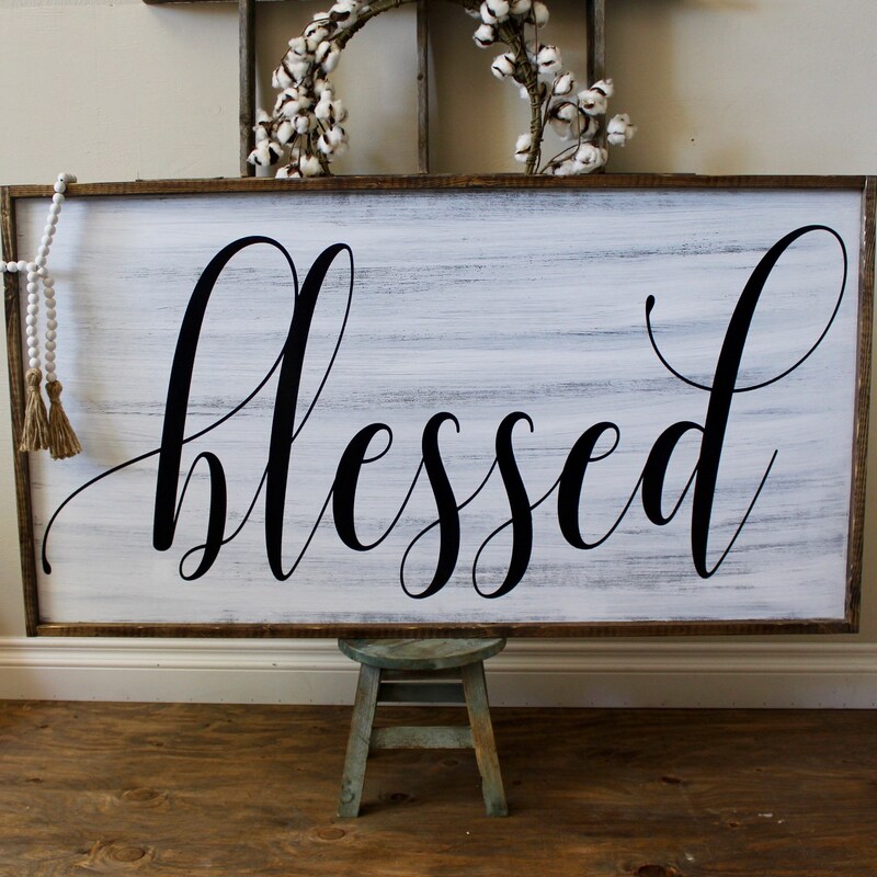 Blessed Sign - Etsy