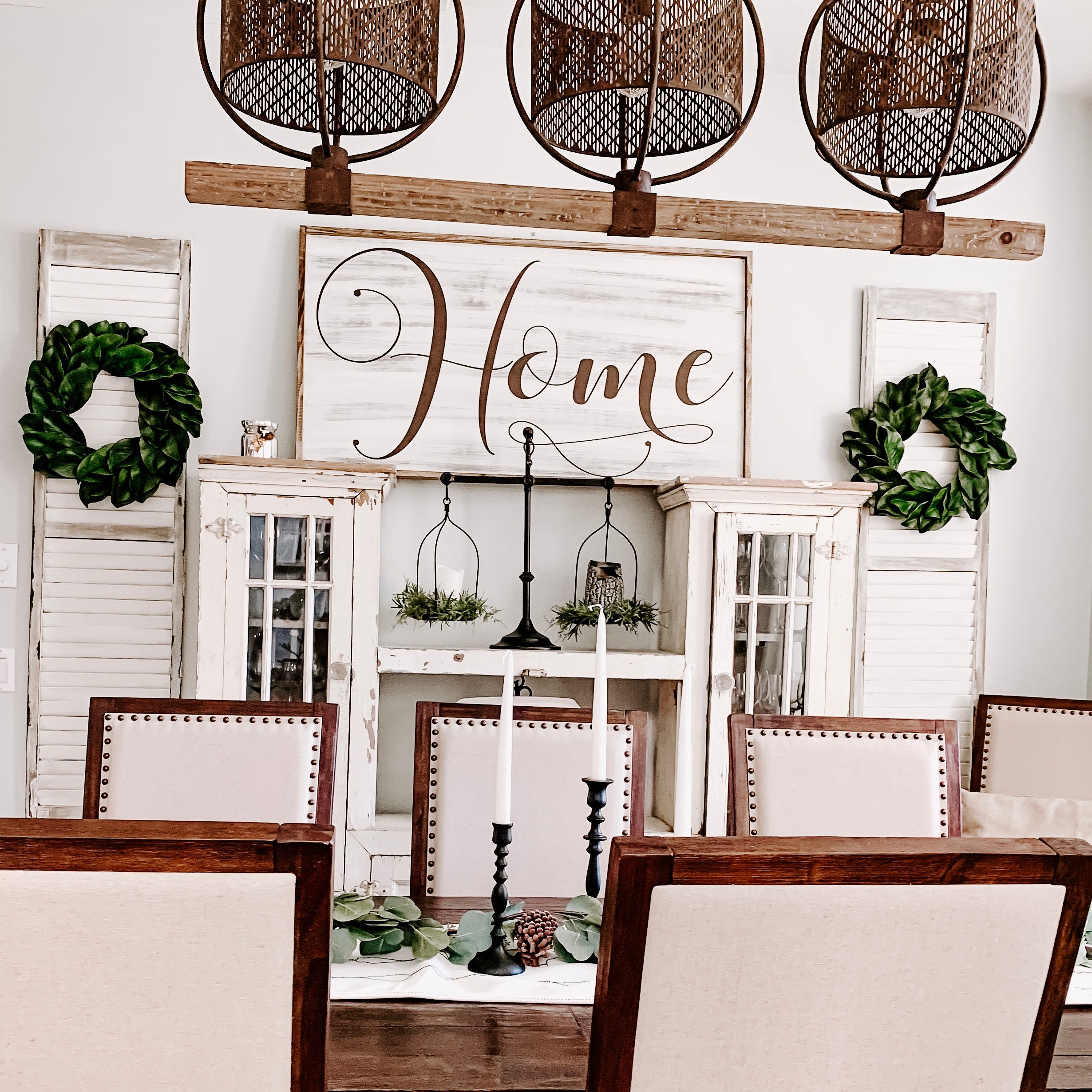 Large Home Sign Framed Home Sign Wood Sign Farmhouse | Etsy