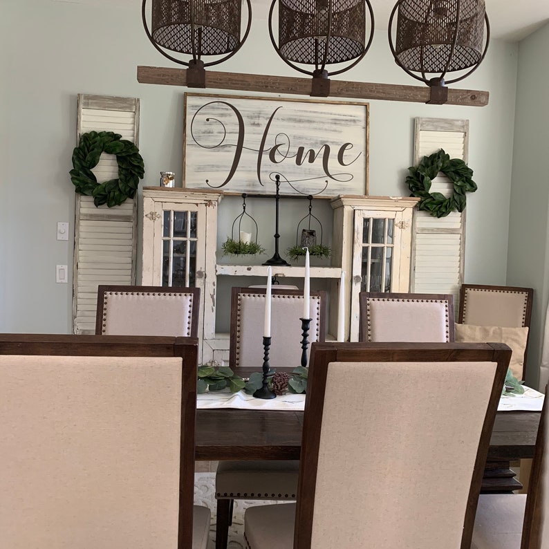 Large Home Sign Framed Home Sign Wood Sign Farmhouse - Etsy