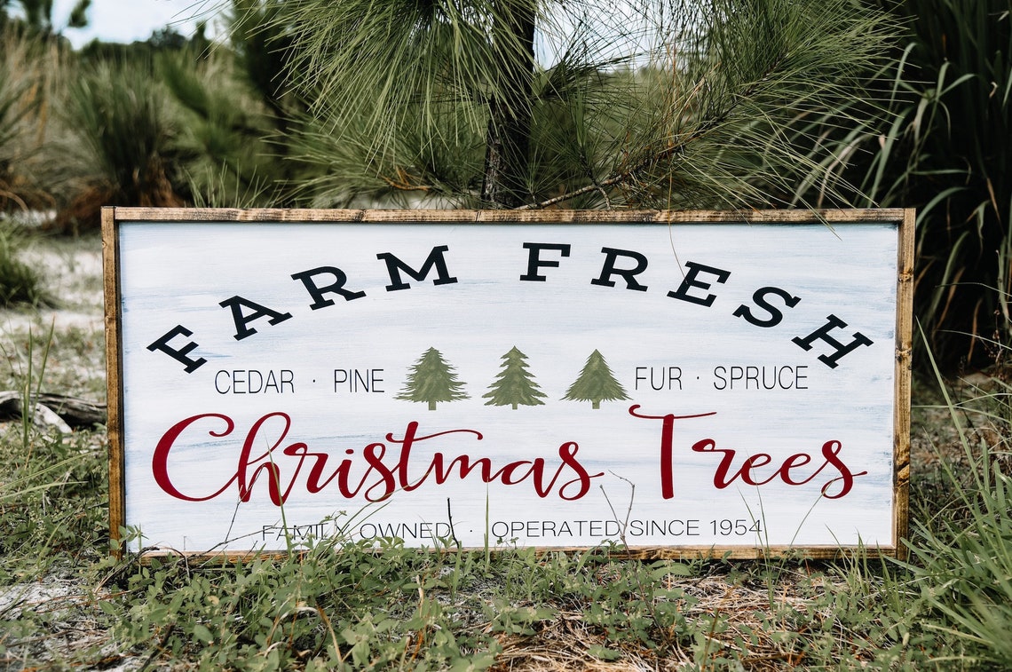 Large Farm Fresh Christmas Trees Christmas Decor Christmas - Etsy