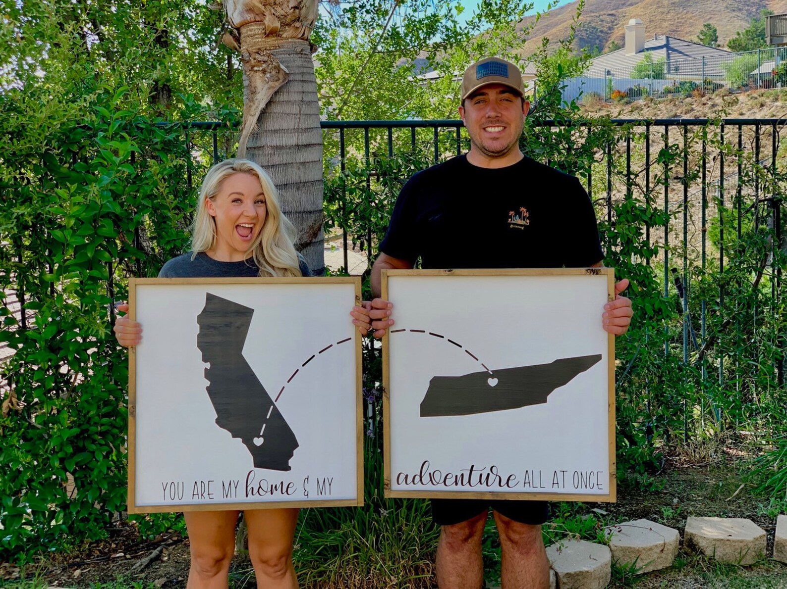 Moving States Sign | Two States Connected | Relocating Gift | Moving ...