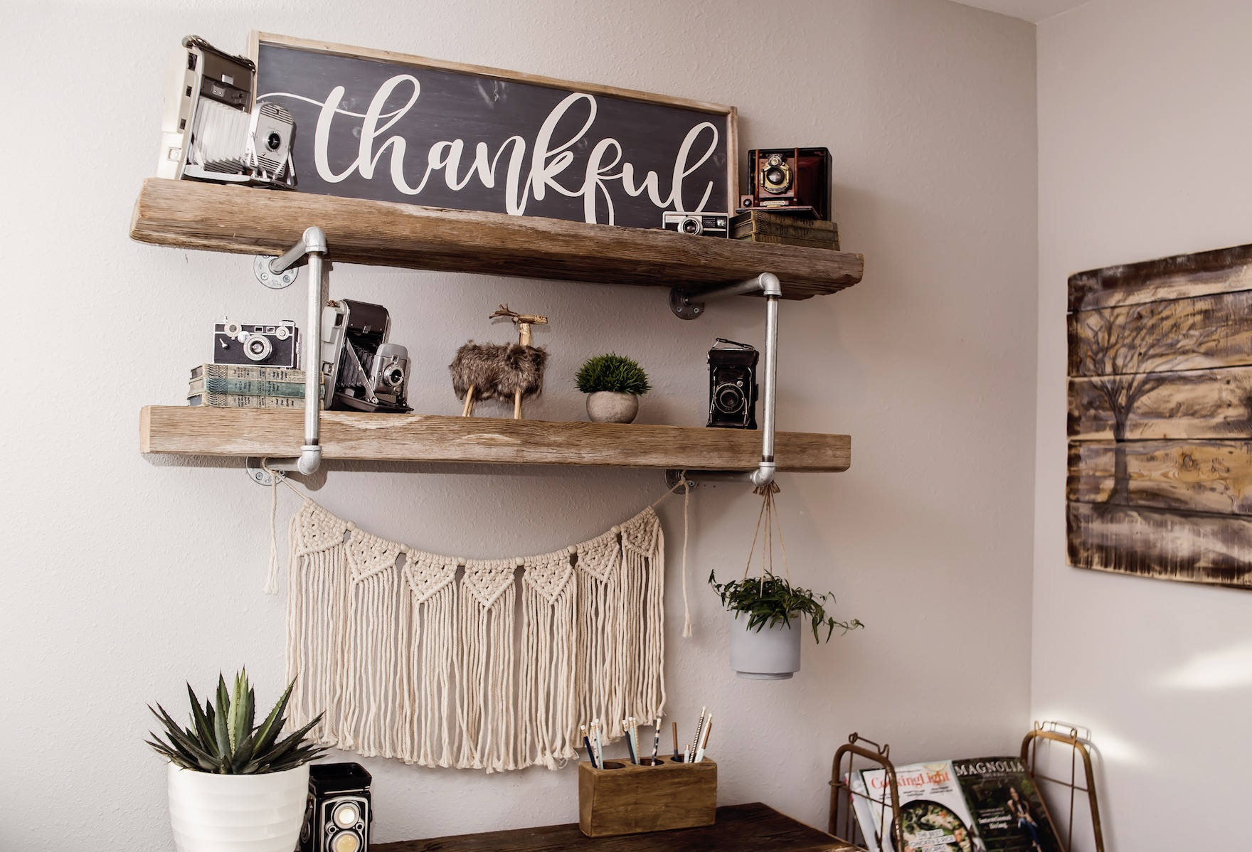 Wooden Thankful Sign | Thankful Sign | Farmhouse Decor | Rustic Decor ...