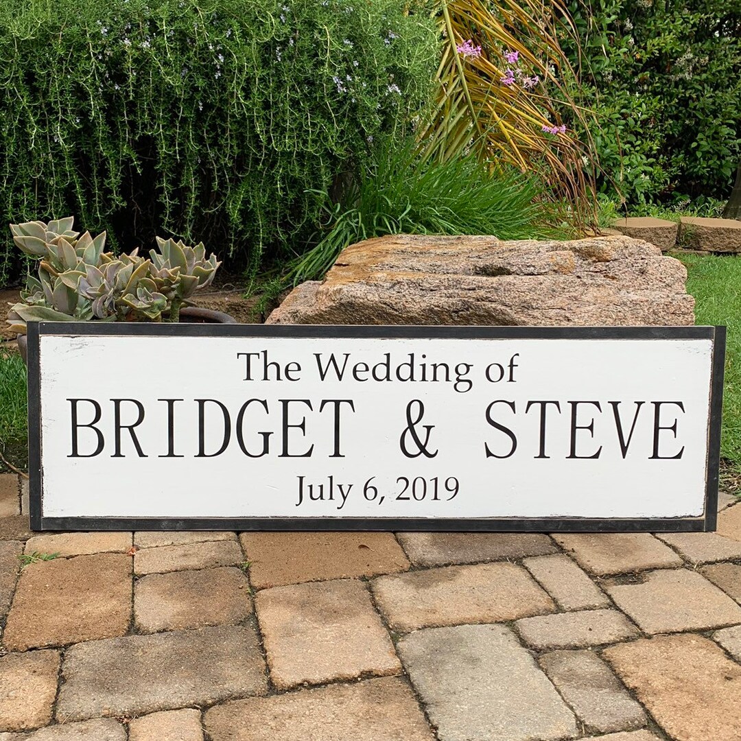 Wedding Wood Sign | Framed Sign | Wedding Decor | Welcome Wedding Sign ...