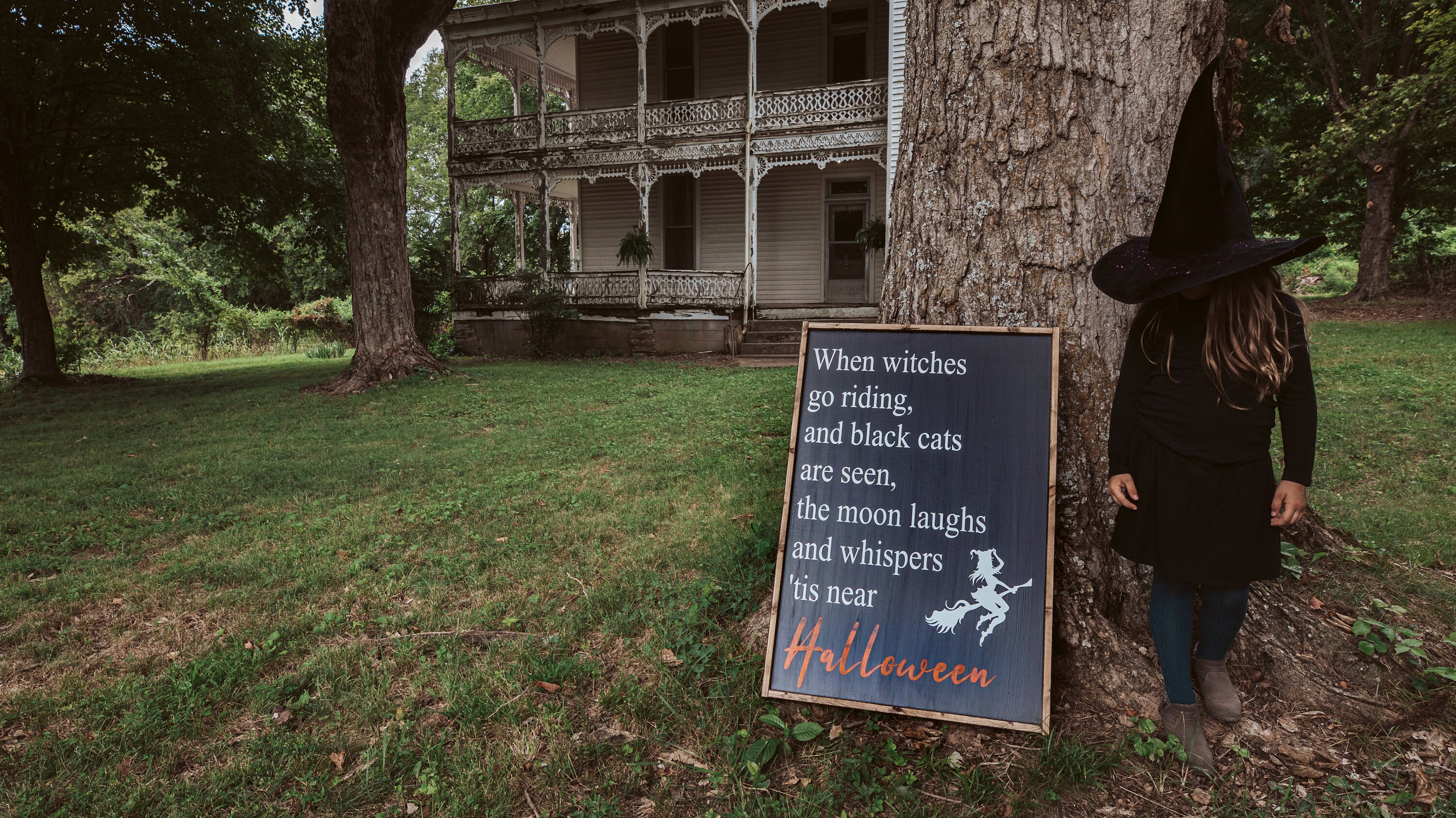 Halloween Sign Halloween Decor When Witches Go Riding - Etsy