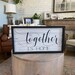 Together is Home Framed Family Sign Large Framed Wood Sign - Etsy Canada