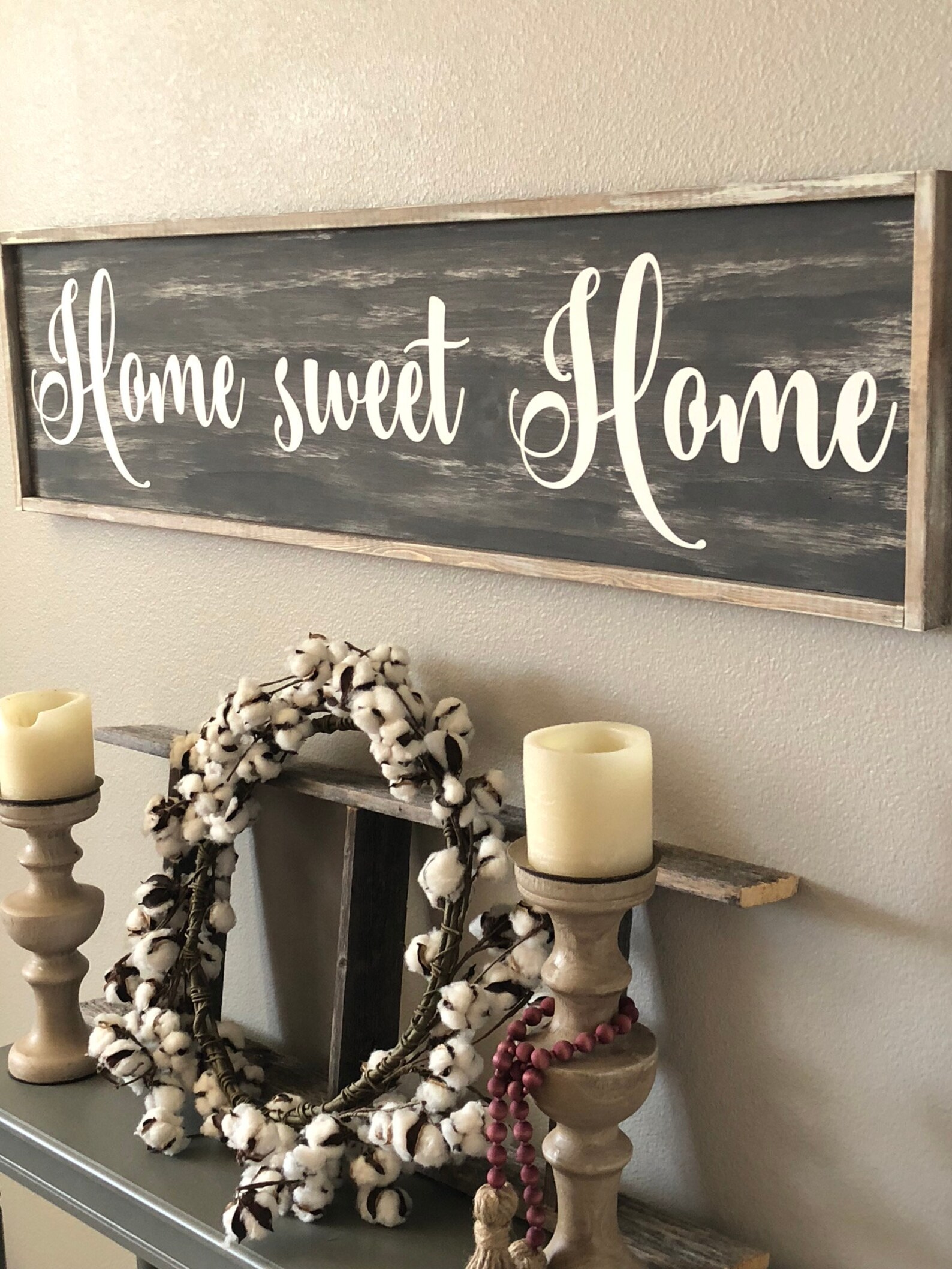 Home Sweet Home Sign Home Decor Wooden Sign Framed Home | Etsy