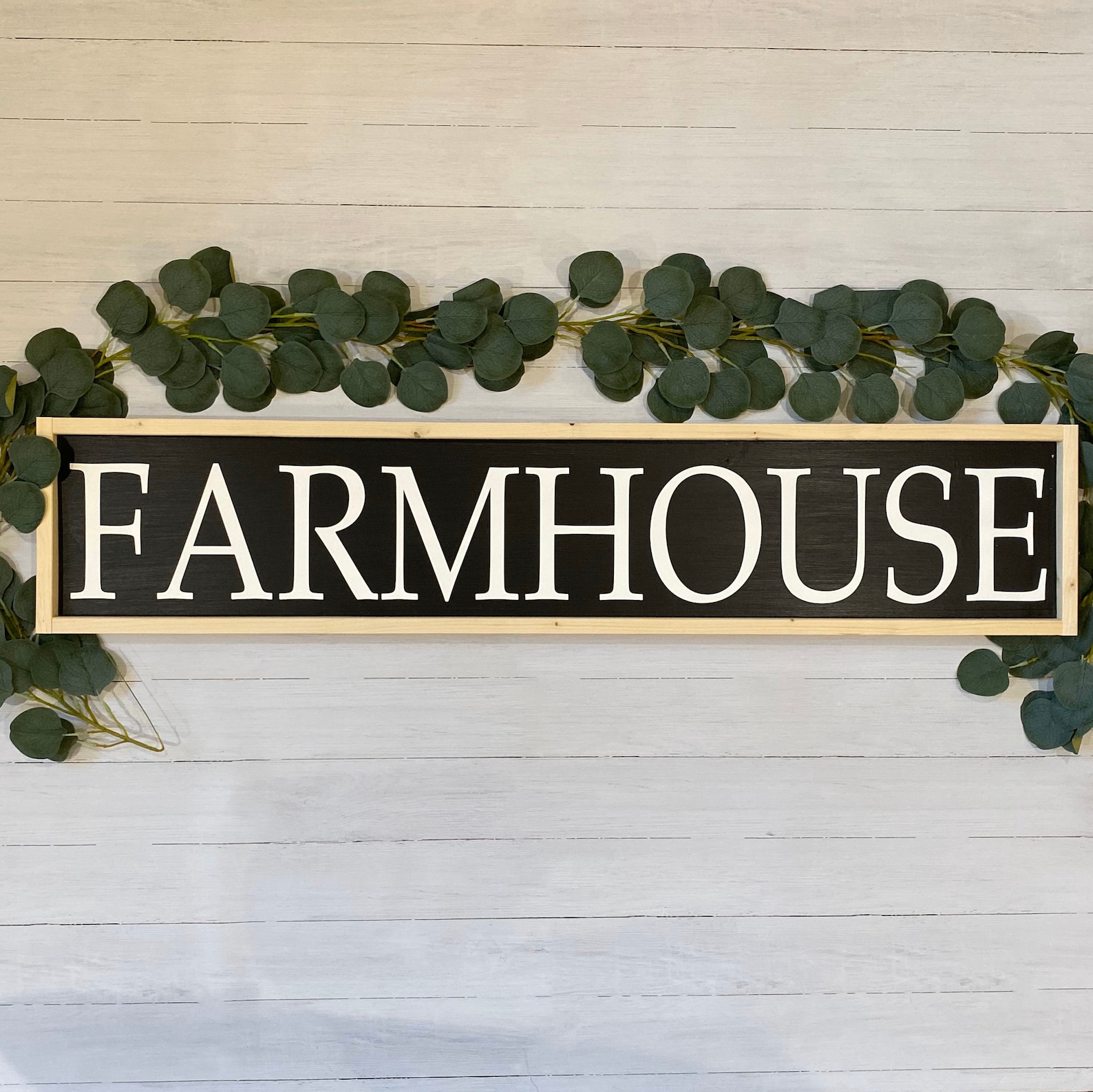 Large FARMHOUSE Sign | Customized Sign | Framed Farmhouse Sign ...