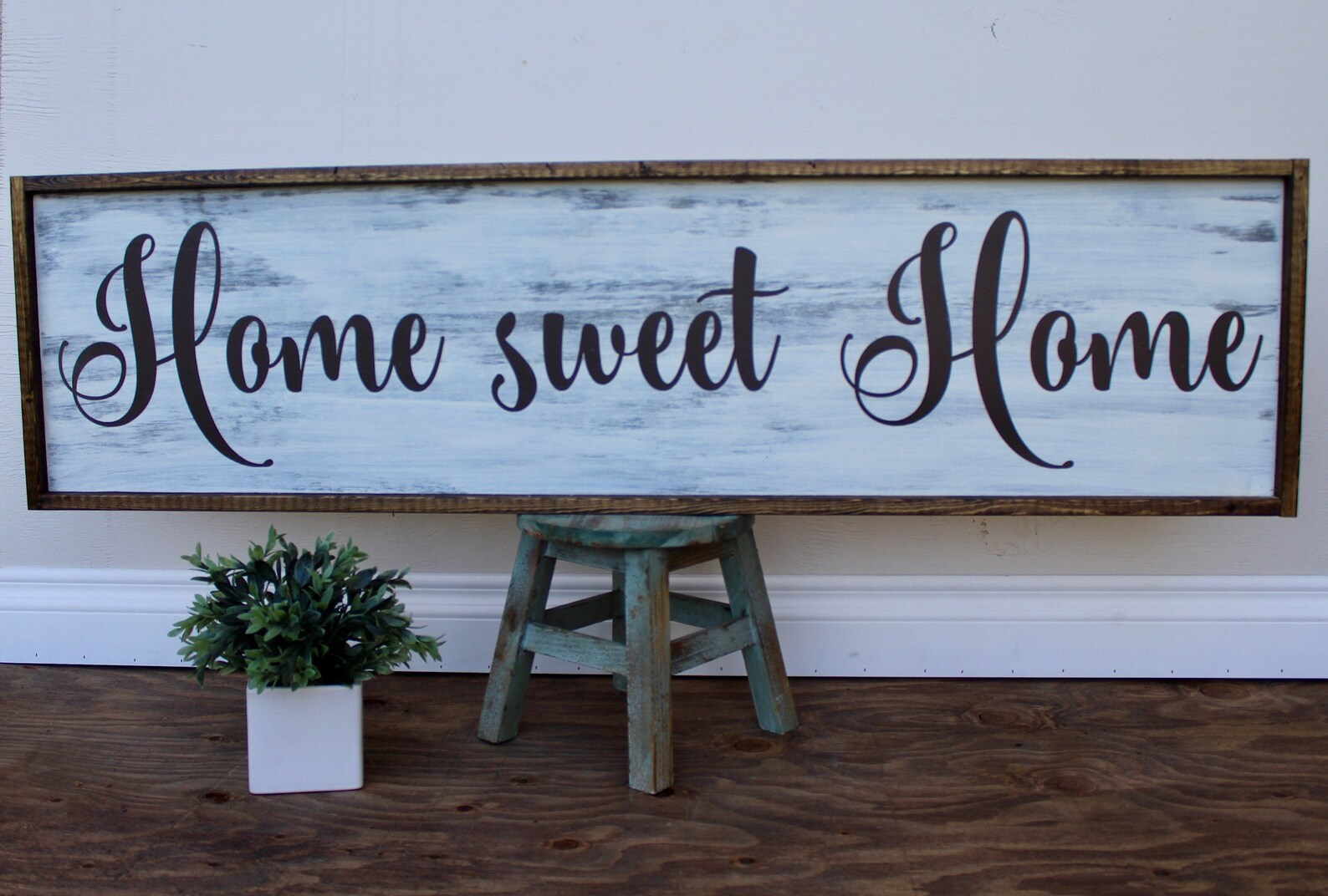 Home Sweet Home Sign | Home Decor | Wooden Sign | Framed Home Sweet ...