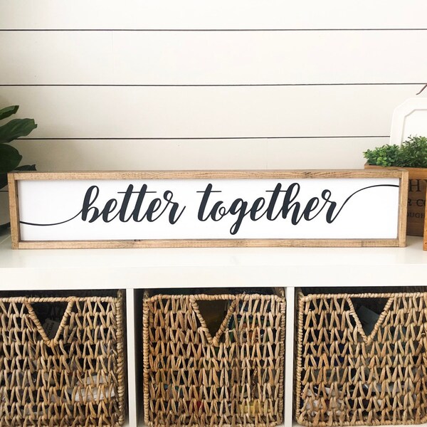 Large Better Together Sign - Etsy