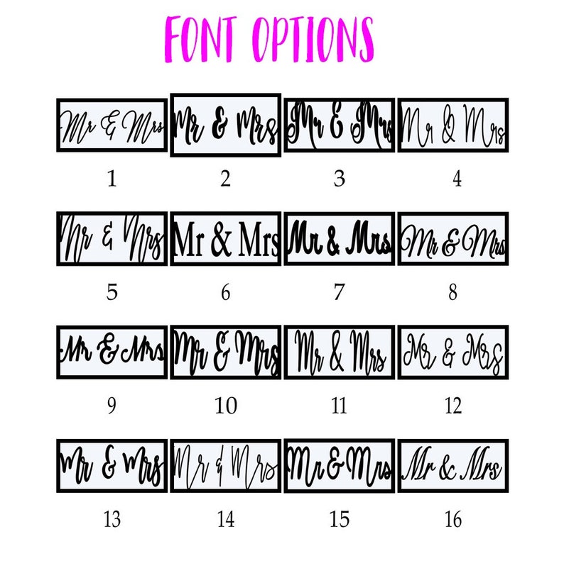 4 Ft Name Sign Wedding Sing Name Cutout Last Name Sign - Etsy