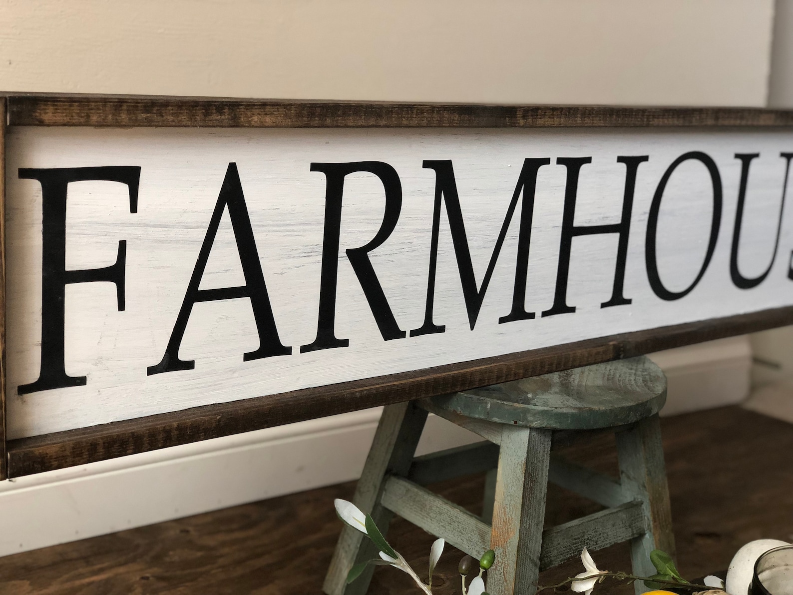 Large FARMHOUSE Sign Customized Sign Framed Farmhouse Sign - Etsy