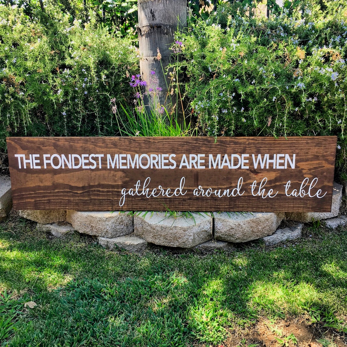 Fondest Memories Sign Dining Room Sign Fondest Memories | Etsy