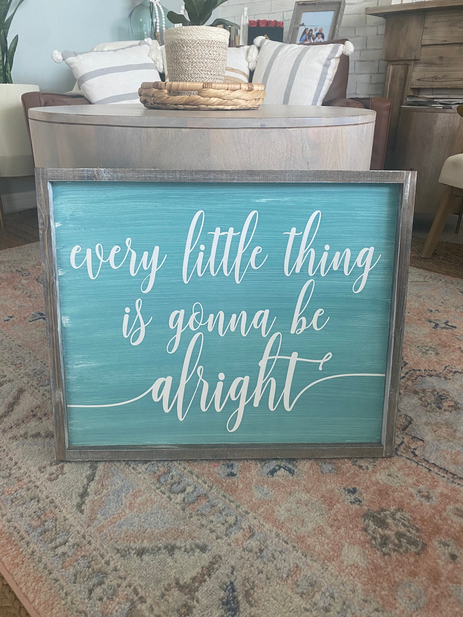 Every Little Thing is Gonna Be Alright | Wood Sign | Wood Sign Sayings ...