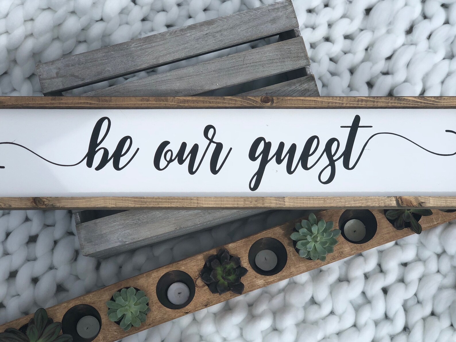 Be Our Guest Wood Sign Framed Sign Guest Room Decor | Etsy