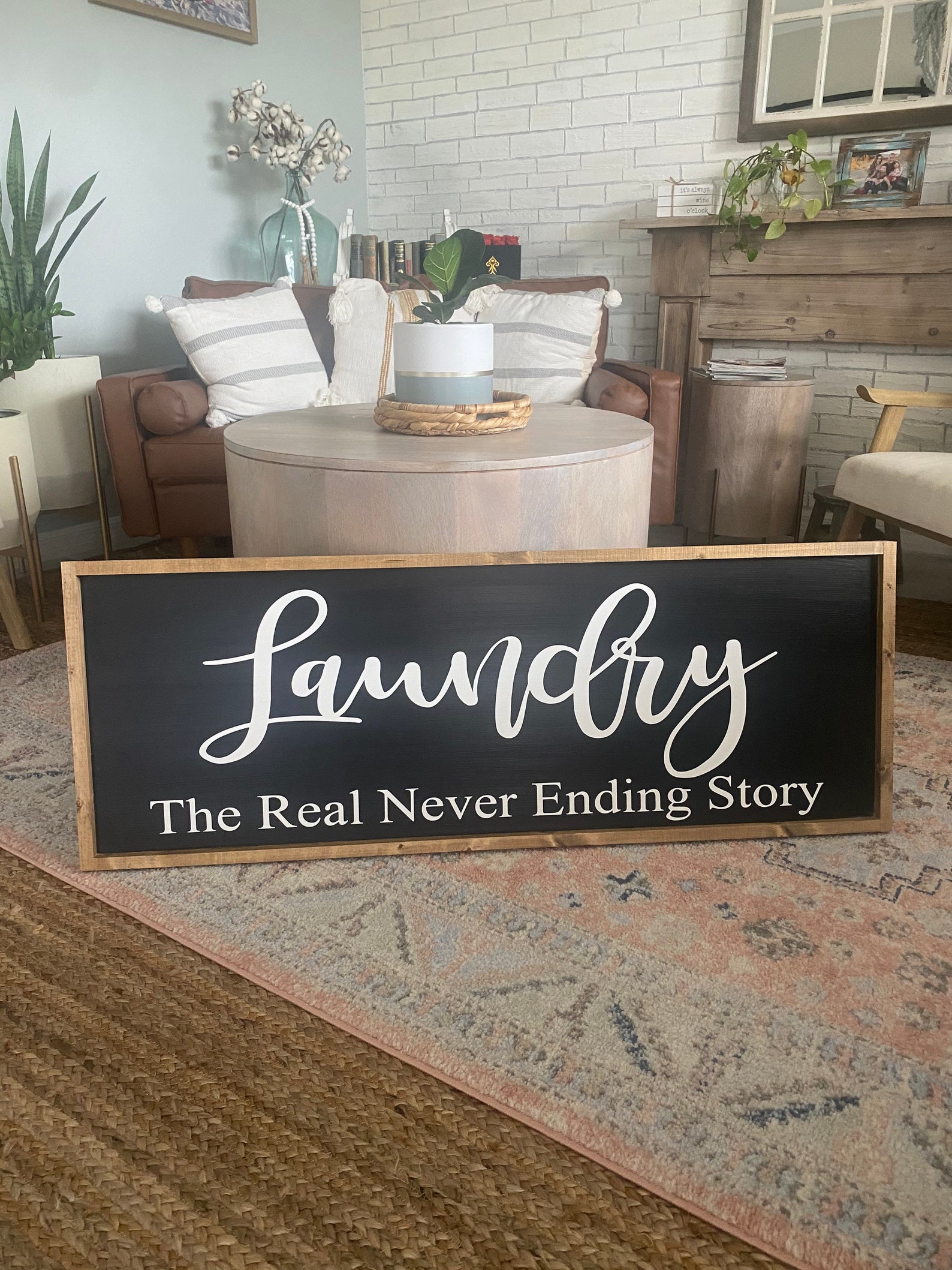 Laundry Room Decor Large Laundry Room Sign the Real Never - Etsy