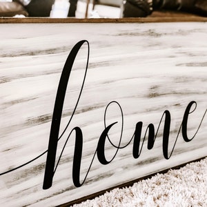 Large Home Sign | Framed Home Sign | Wood Sign | Farmhouse Home | Large ...