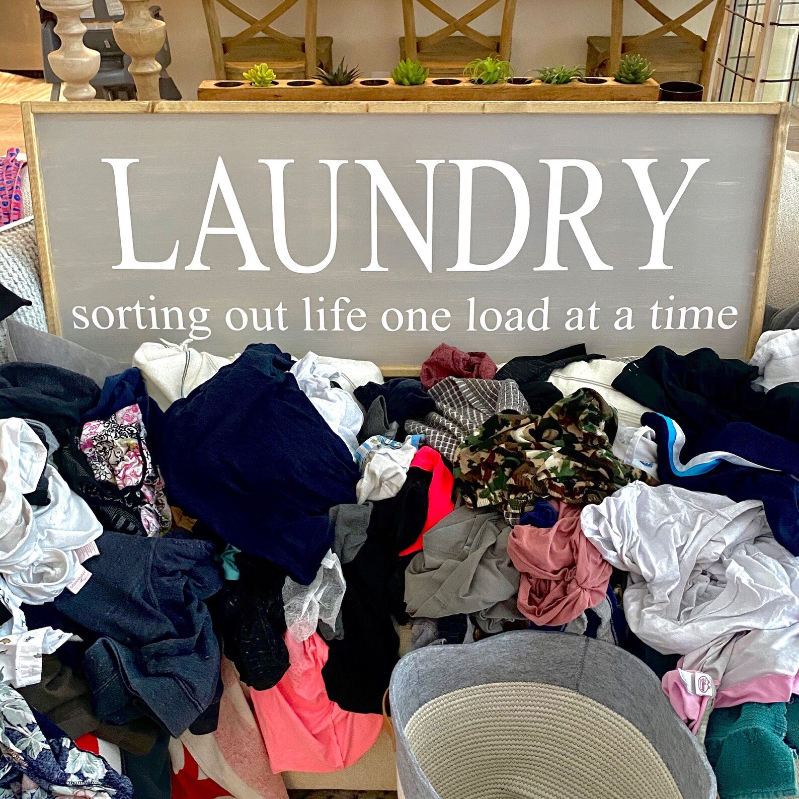 Sorting Out Life One Load at a Time Laundry Room Decor - Etsy