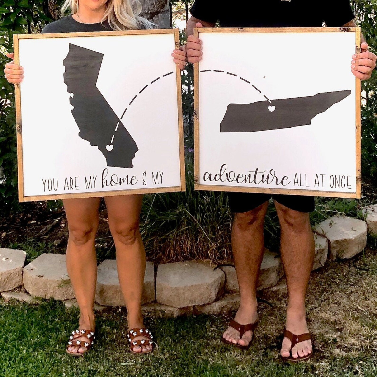 Moving States Sign | Two States Connected | Relocating Gift | Moving ...