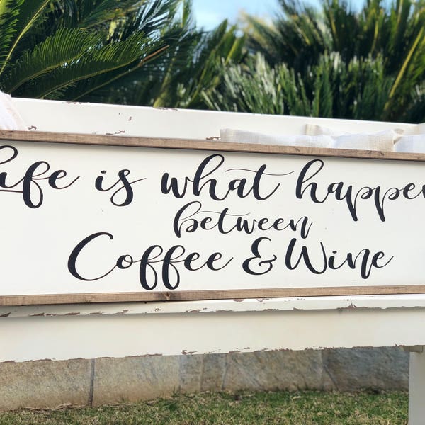 Coffee and Wine Sign - Etsy