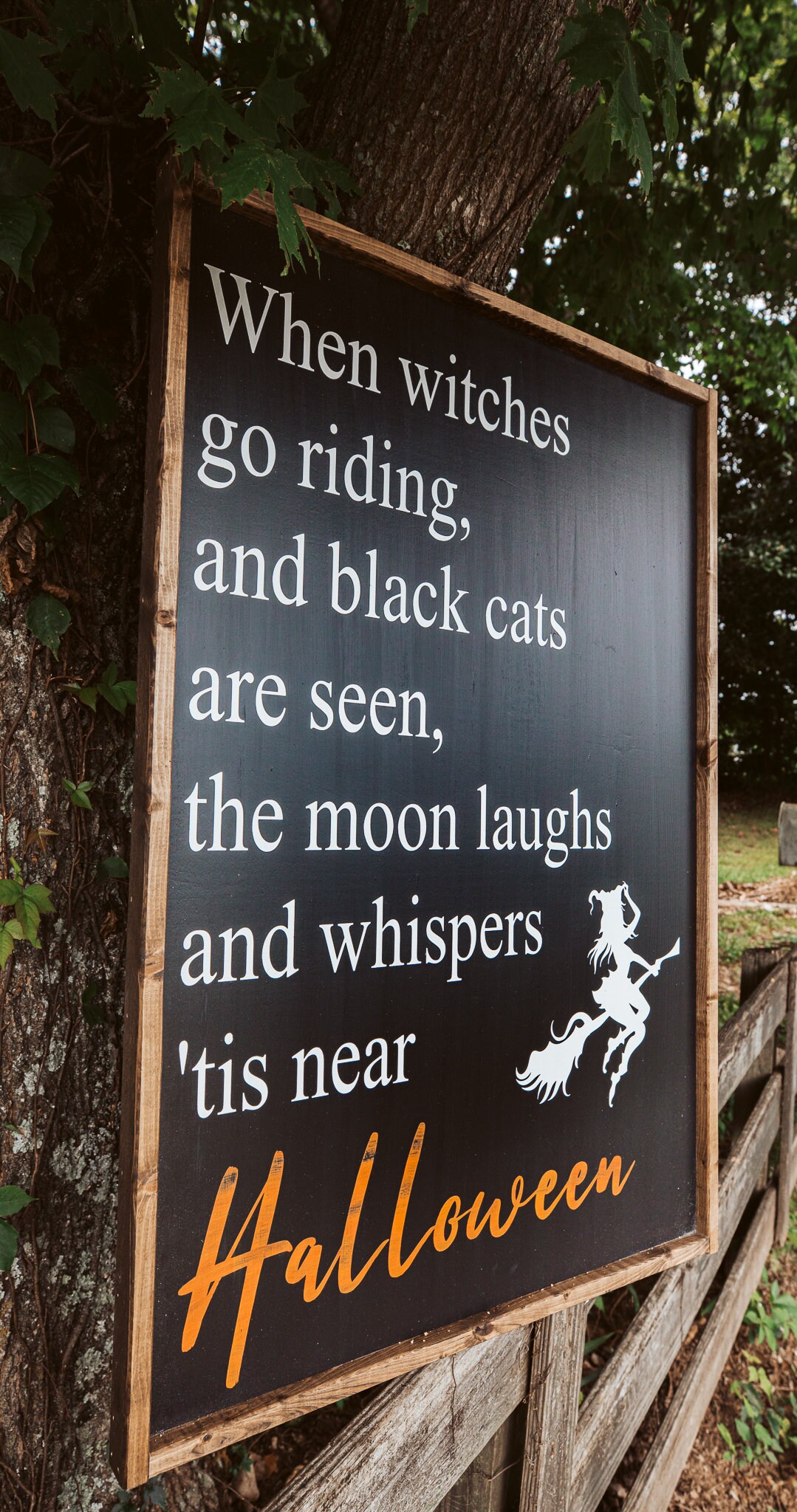 Halloween Sign Halloween Decor When Witches Go Riding | Etsy