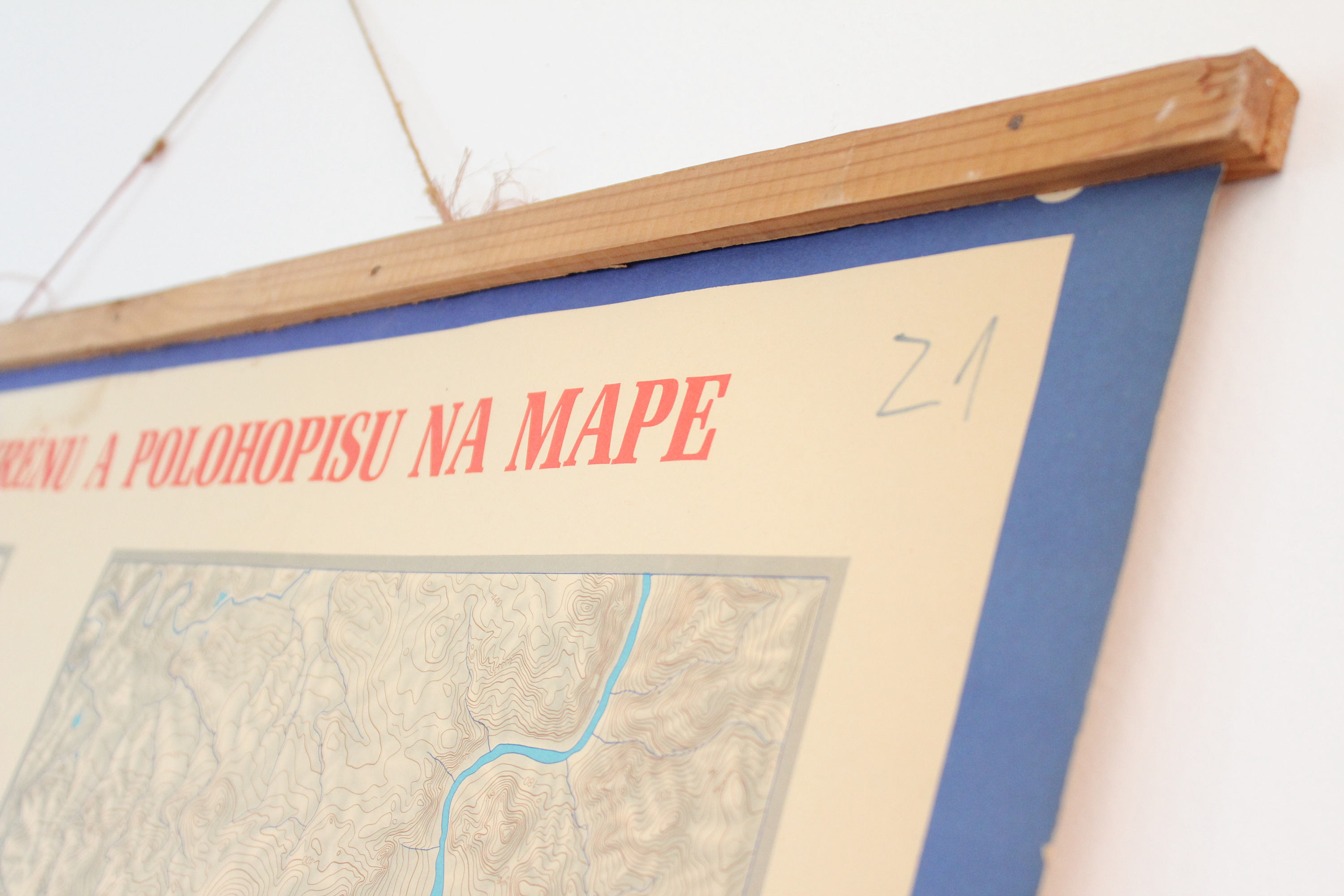 Geography School Chart, Planimetry Poster, Pull Down Chart, Geographic ...