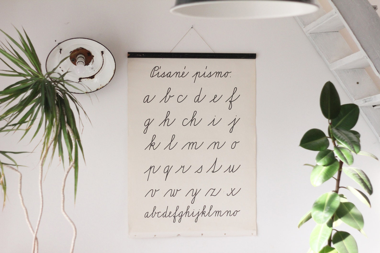 Calligraphy Poster Chart, Pull Down Poster, Original Vintage Poster ...